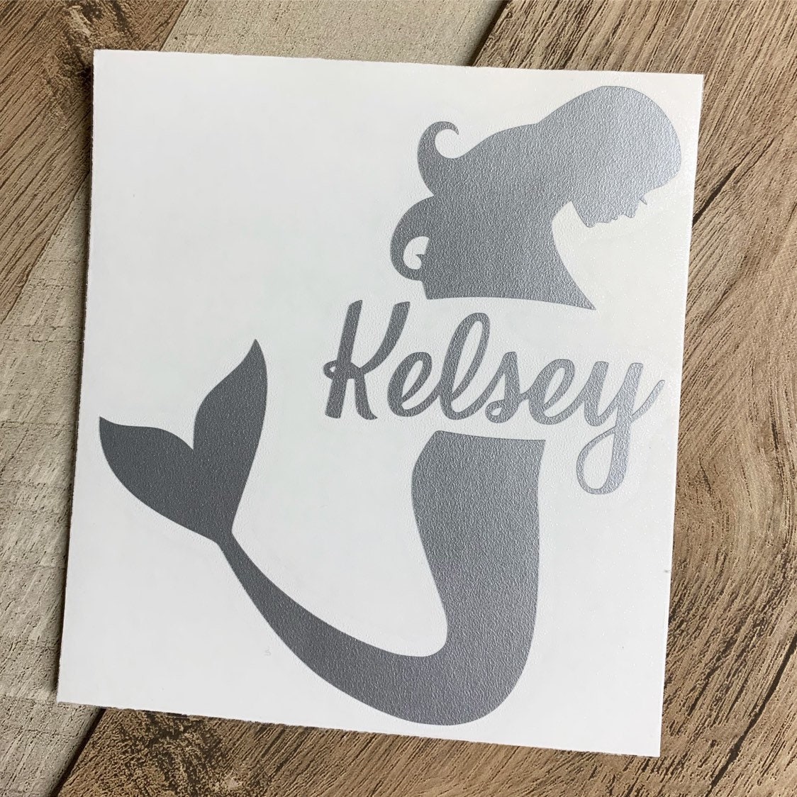 Mermaid Custom Name Decal Monogram Sticker Yeti Decal Car | Etsy