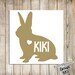 Rabbit Decal, Rabbit Sticker, Pet Decal, Gift for Pet Lover, Rabbit ...