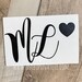 Two Letter Monogram Monogram Decal Two Initial Decal Laptop Monogram ...