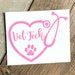Vet Tech Decal Custom Decal Vet Stethoscope Vet Decal Vet Tech Decal ...