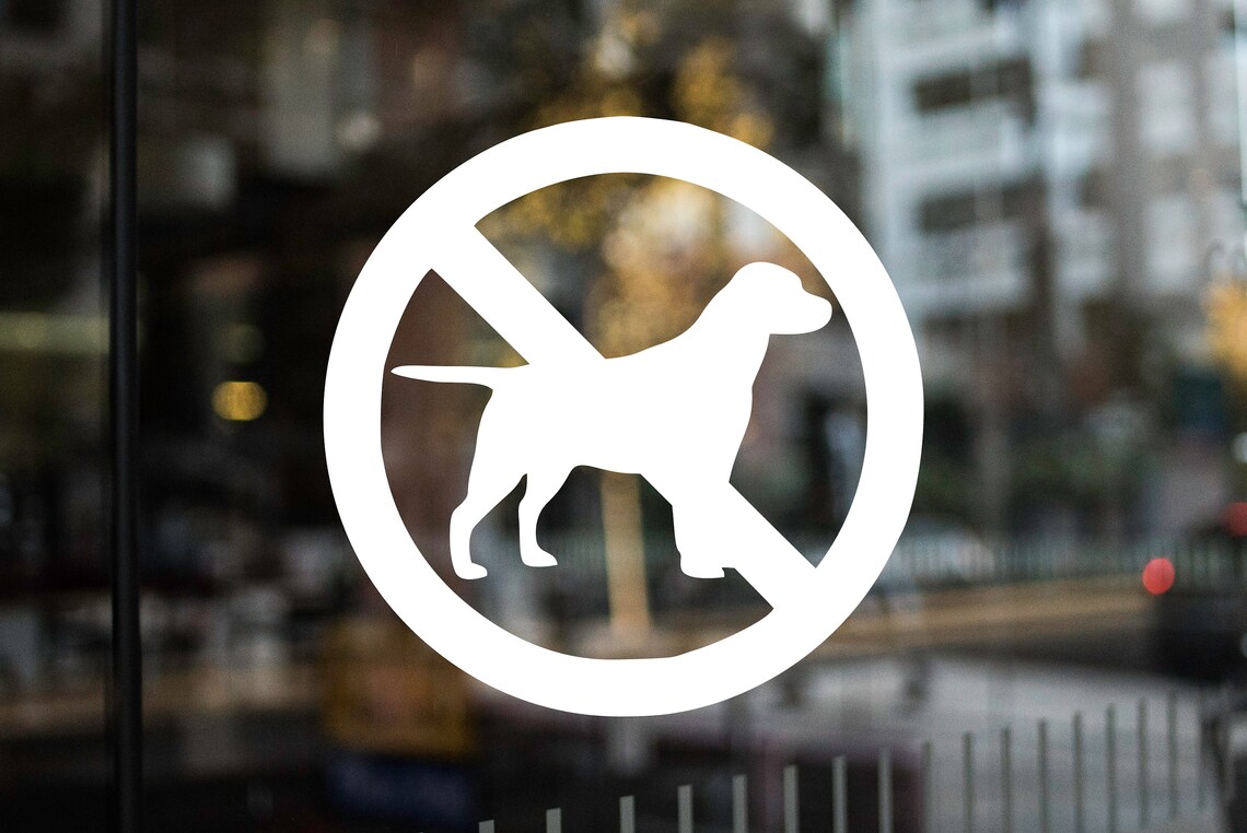 No Dogs Decal No Pets Decal Store Decal Store Sticker - Etsy