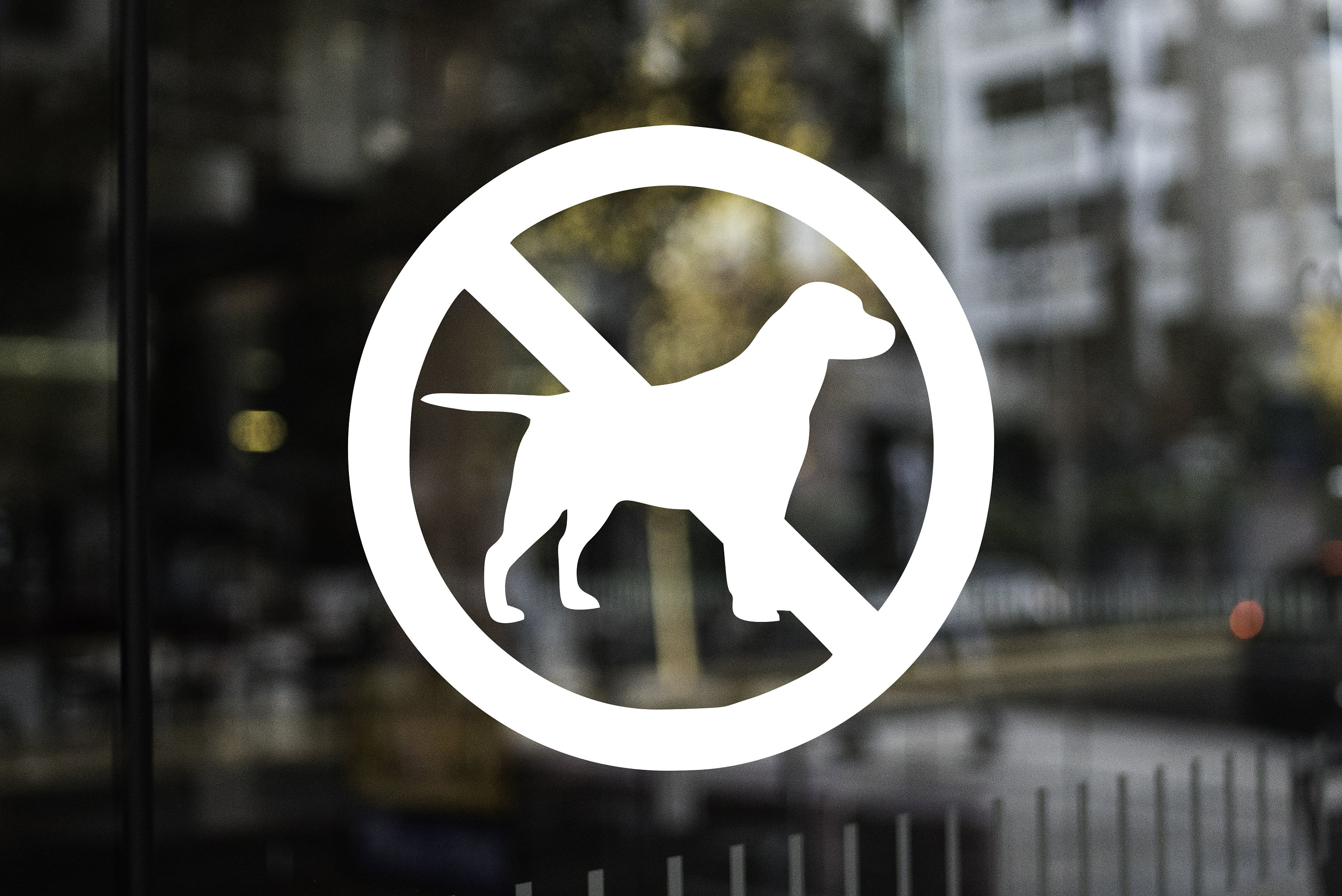 No Dogs Decal No Pets Decal Store Decal Store Sticker - Etsy