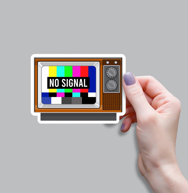 Retro TV Vintage TV 90's Kid Old School TV No Signal - Etsy