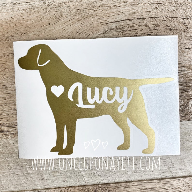 Custom Labrador Decal Dog Decal Car Decal Lab Decal | Etsy
