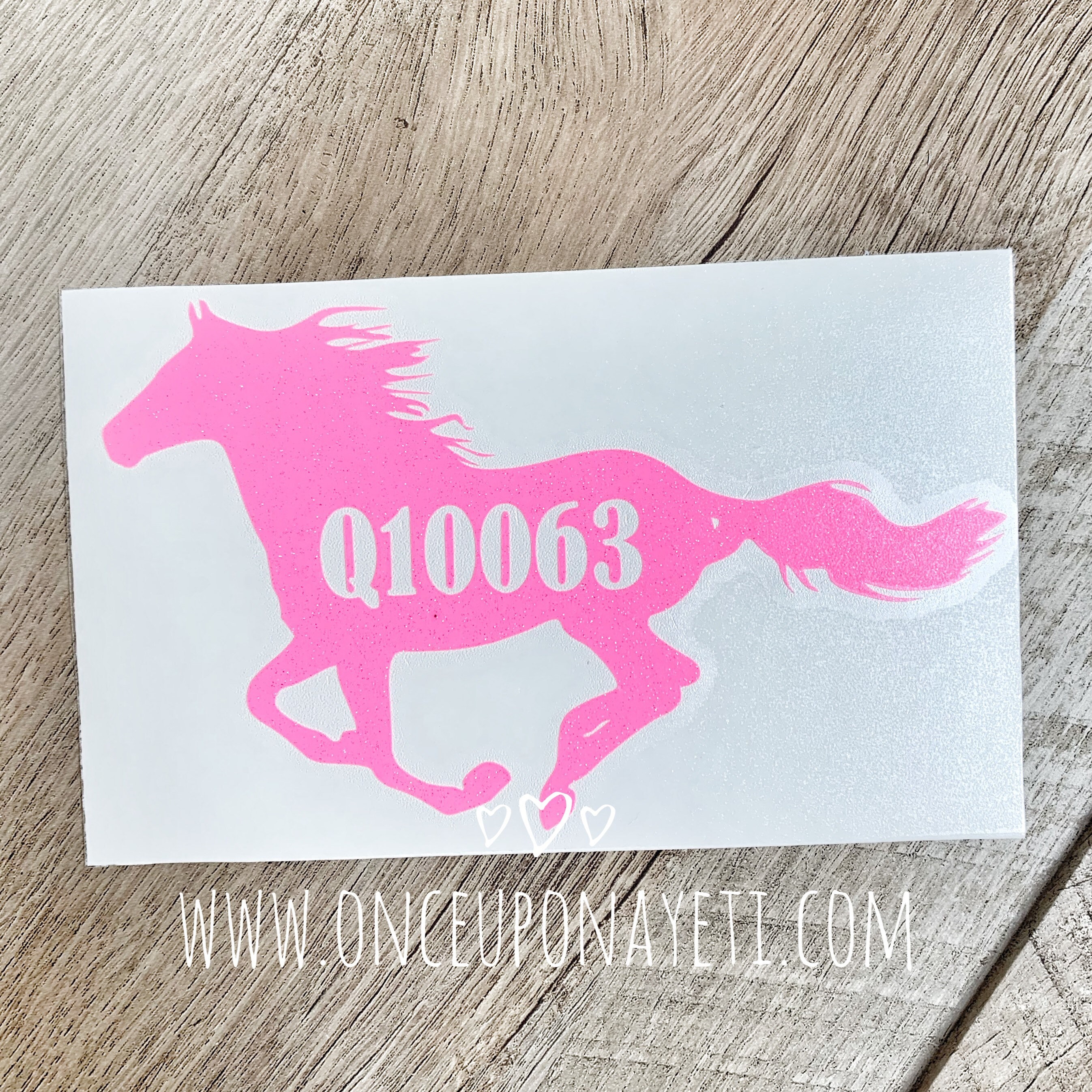 OTTB Tattoo Number Decal OTTB Sticker Horse Decal Car - Etsy