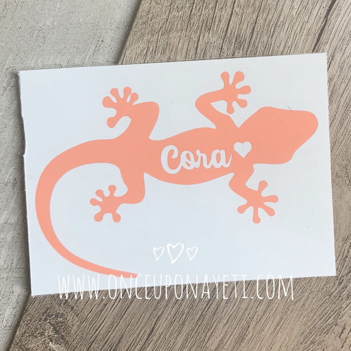 Gecko Custom Decal Gecko Tank Decal Gecko Sticker Gecko - Etsy