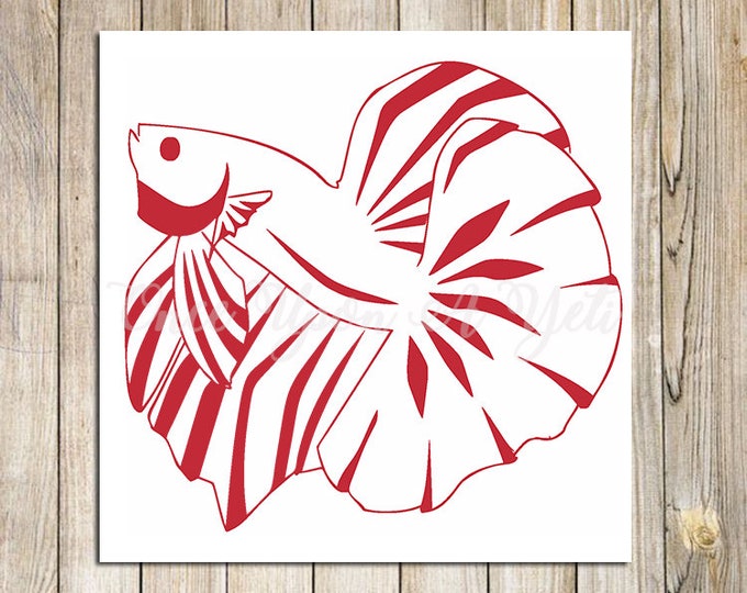 Custom Betta Fish Decal Betta Tank Decal Betta Sticker - Etsy