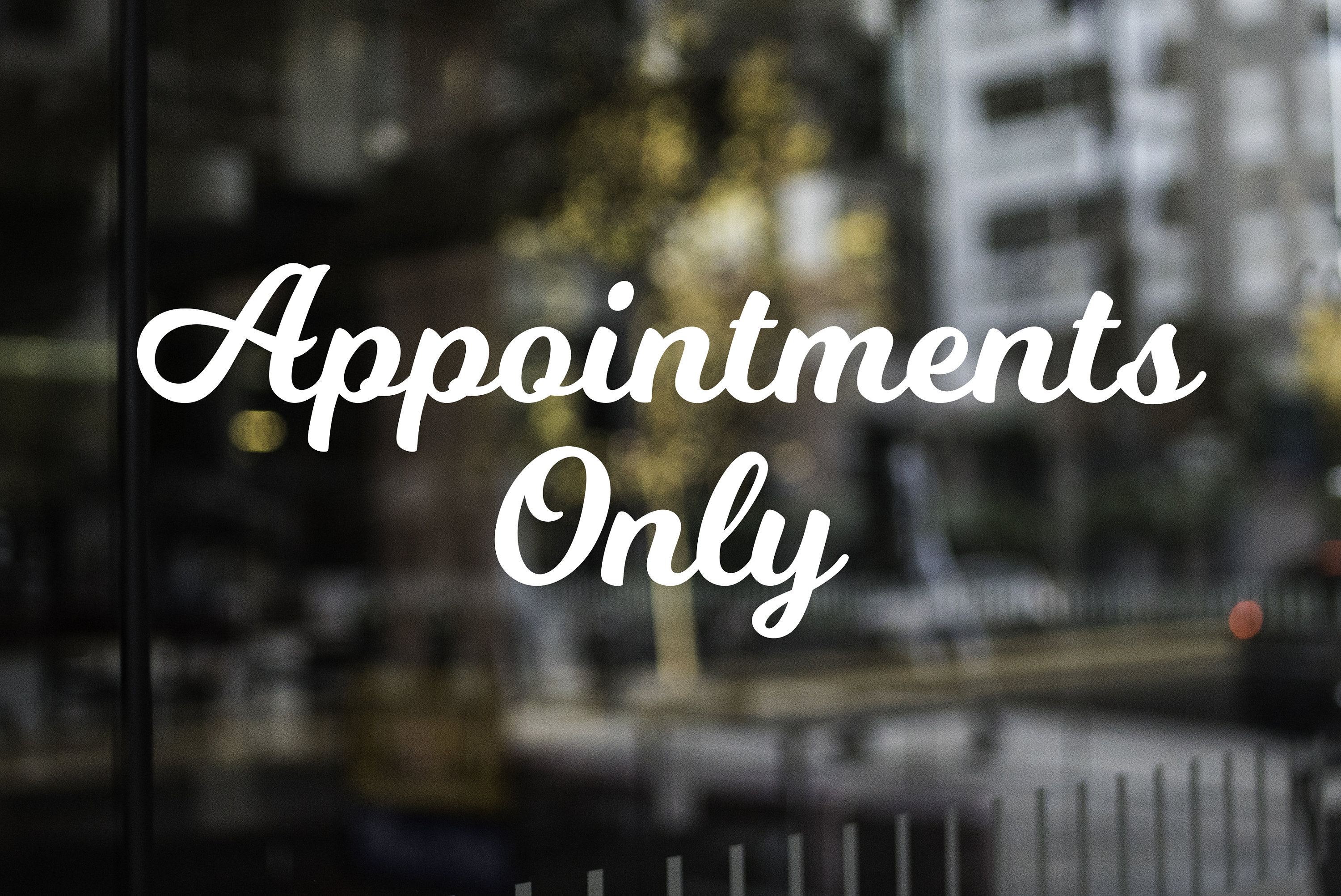 Appointments Only Decal Salon Decal Decal Store Decal - Etsy