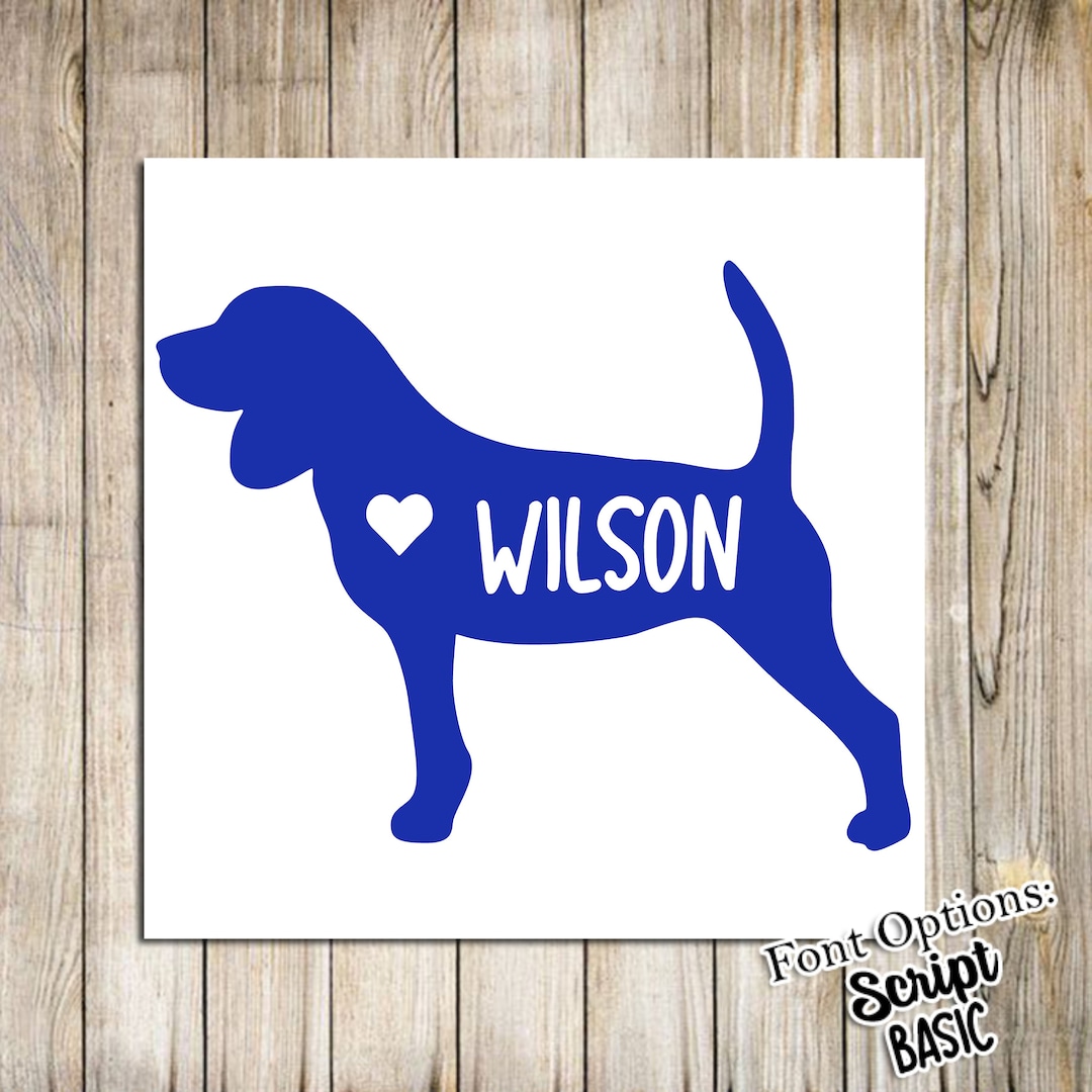 Custom Beagle Decal | Dog Decal | Car Decal | Beagle | Dog Sticker ...