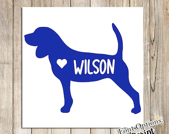 Beagle Decal Sticker Car Window C194 - Etsy