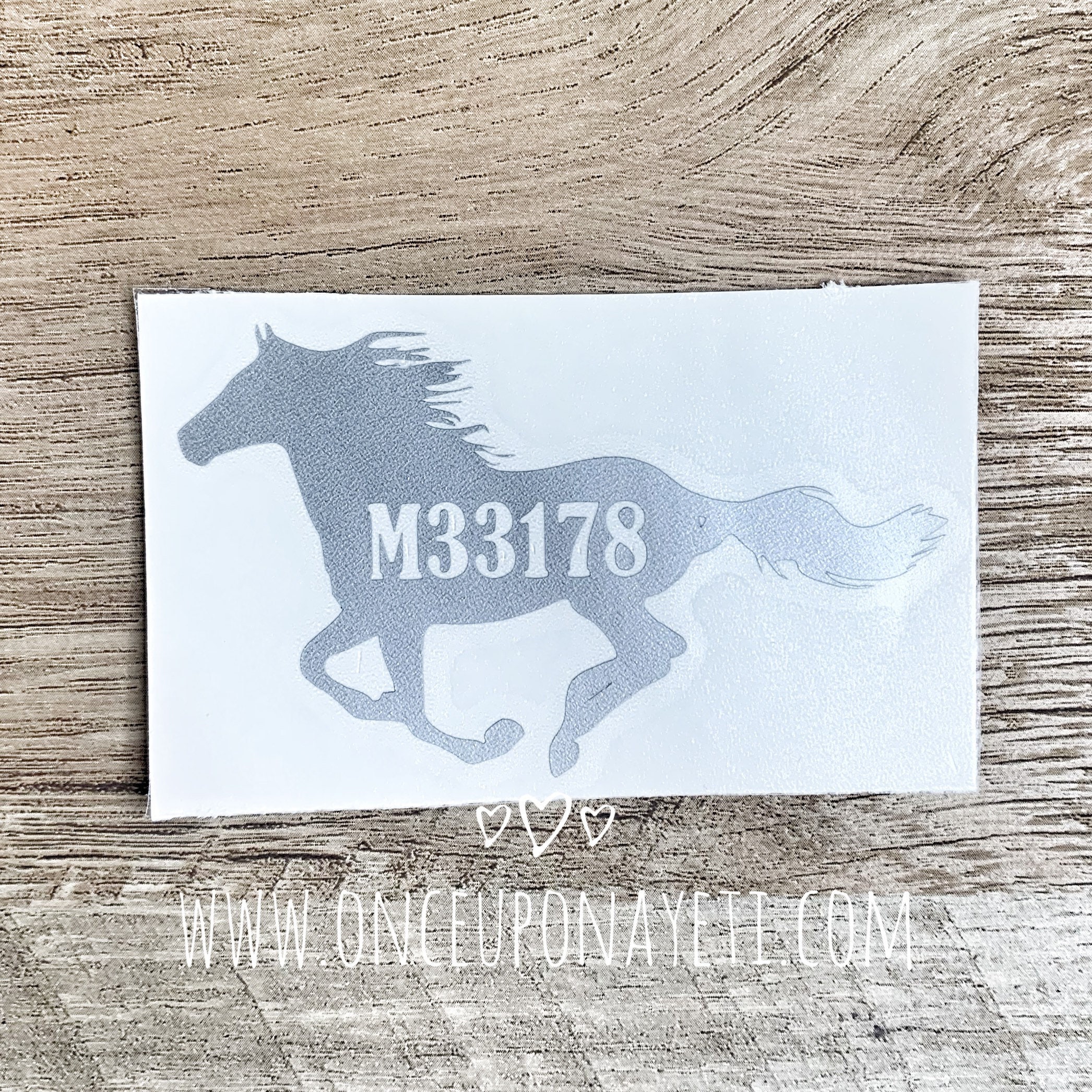 OTTB Tattoo Number Decal OTTB Sticker Horse Decal Car - Etsy