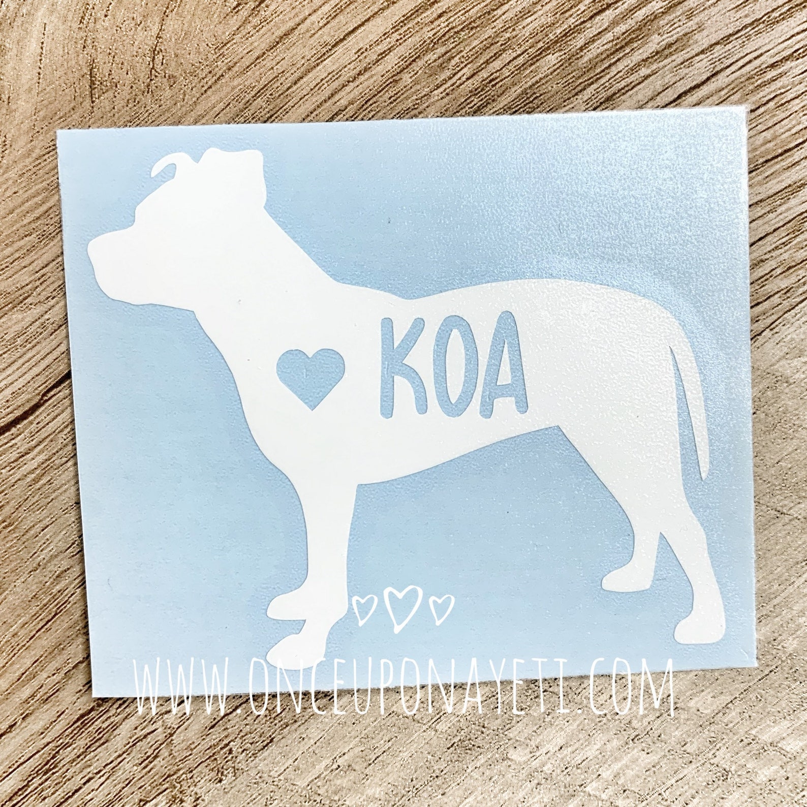 Custom Pitbull Decal Dog Decal Car Decal Pitbull Sticker | Etsy