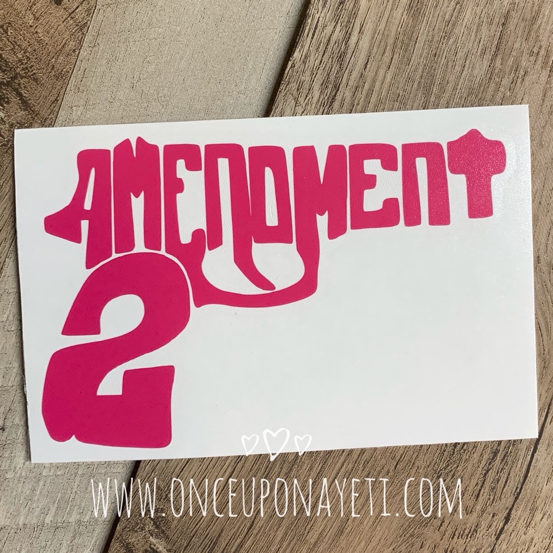 2nd Amendment Vinyl Decal Pro-gun Car Decal Gun Car Decal - Etsy