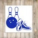 Bowling Vinyl Decal Bowling Sticker Bowling Ball Decal - Etsy