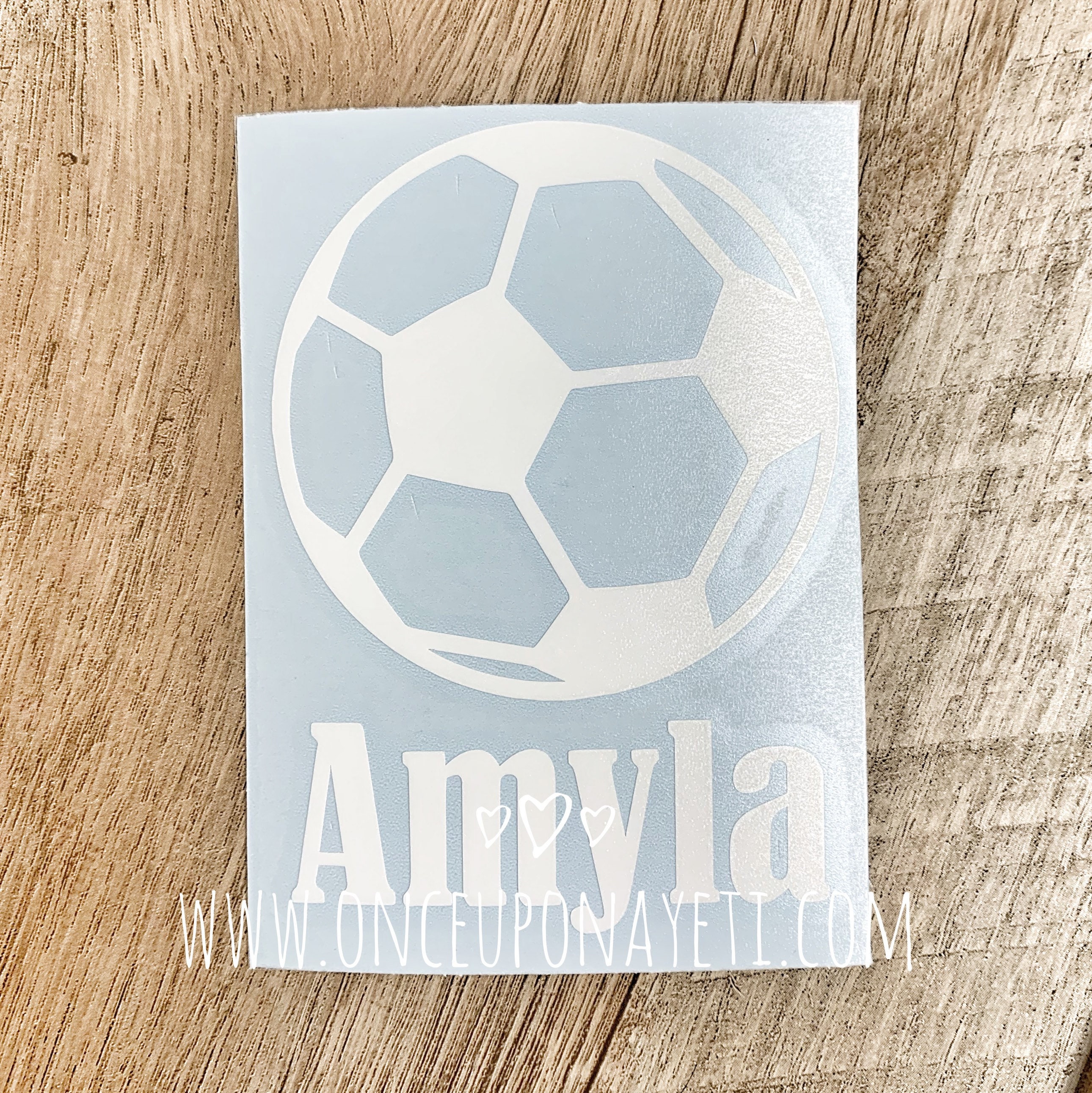 Soccer Name Vinyl Decal Soccer Sticker Sports Decal Soccer | Etsy