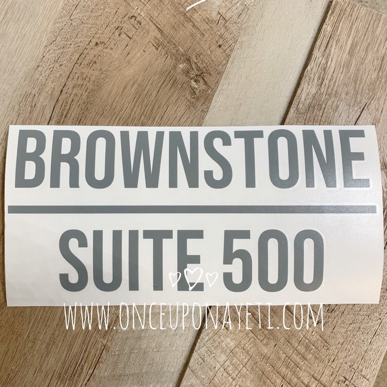 Suite Number Decal Salon Decal Decal Store Decal Store - Etsy