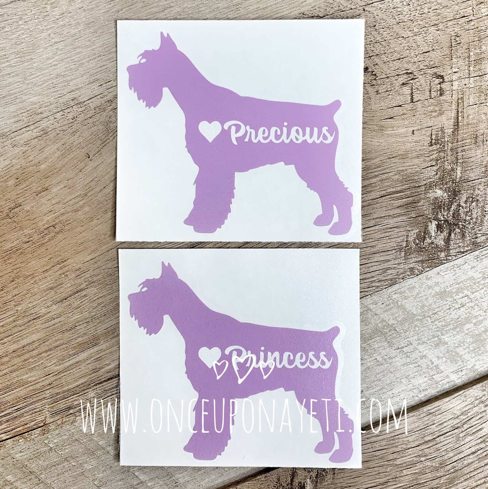 Custom Schnauzer Dog Name Decal Mini Schnauzer Dog Decal - Etsy