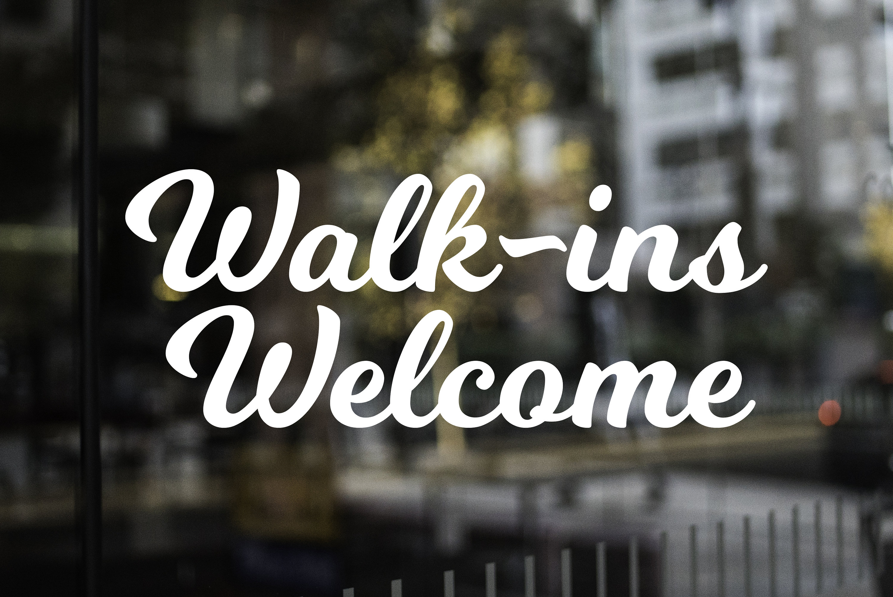 Walk-ins Welcome Decal Salon Decal Decal Store Decal - Etsy