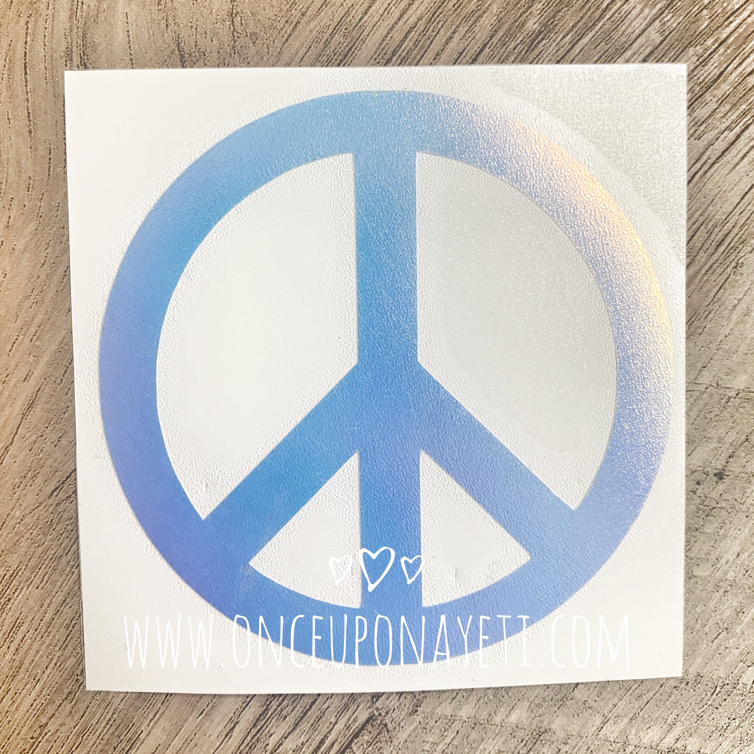 Peace Sign Decal Monogram Sticker Yeti Decal Car Decal - Etsy