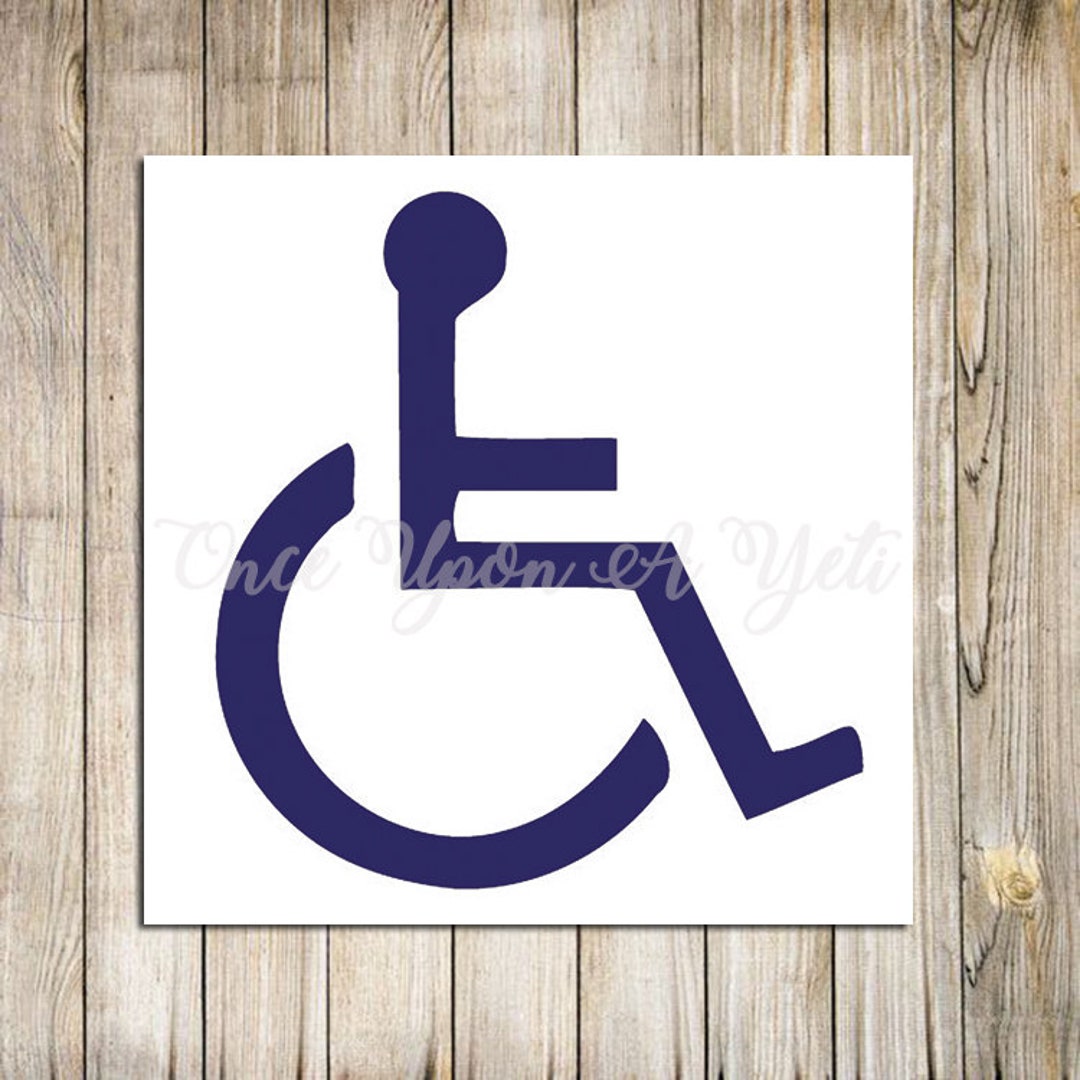 Handicap Decal, Handicap Sticker, Wheelchair Decal, Wheelchair Car ...