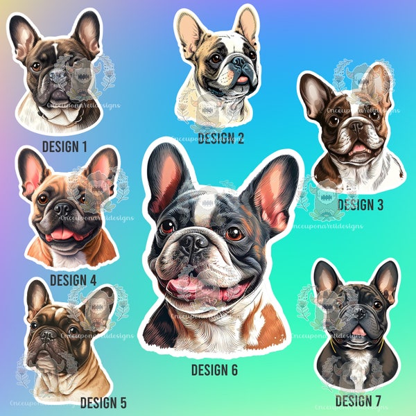 Frenchie Car Decal - Etsy
