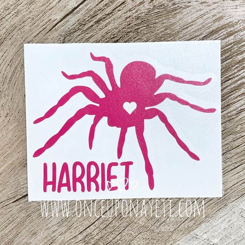 Tarantula Custom Decal Spider Tank Decal Spider Sticker | Etsy