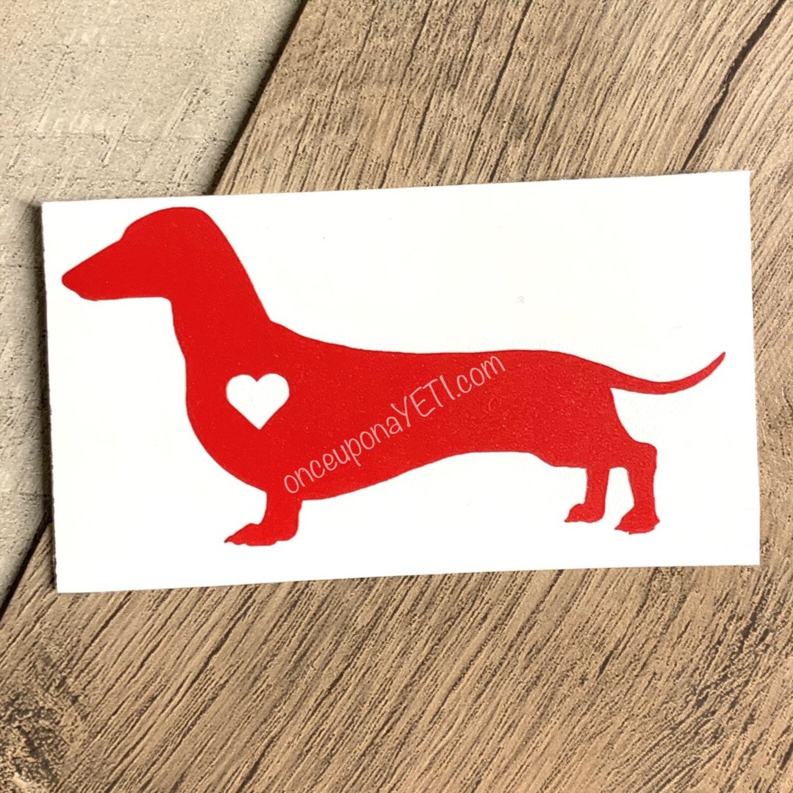 Custom Dachshund Decal Dog Decal Car Decal Dachshund | Etsy