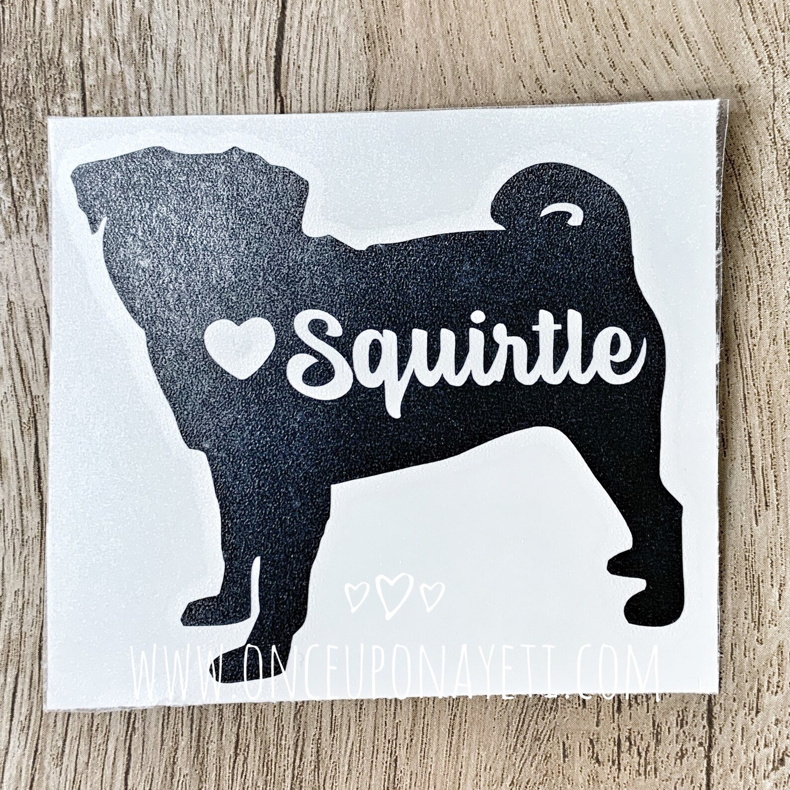 Custom Pug Decal Dog Decal Car Decal Pug Decal Dog - Etsy