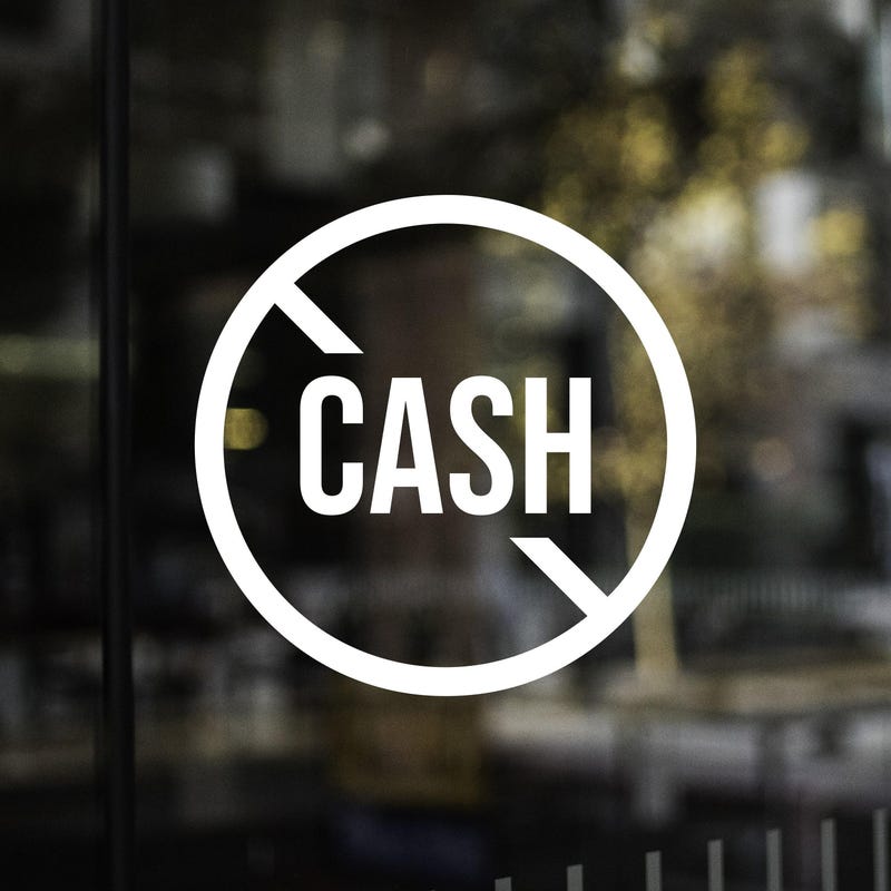 Credit Cards Only Sign - Etsy