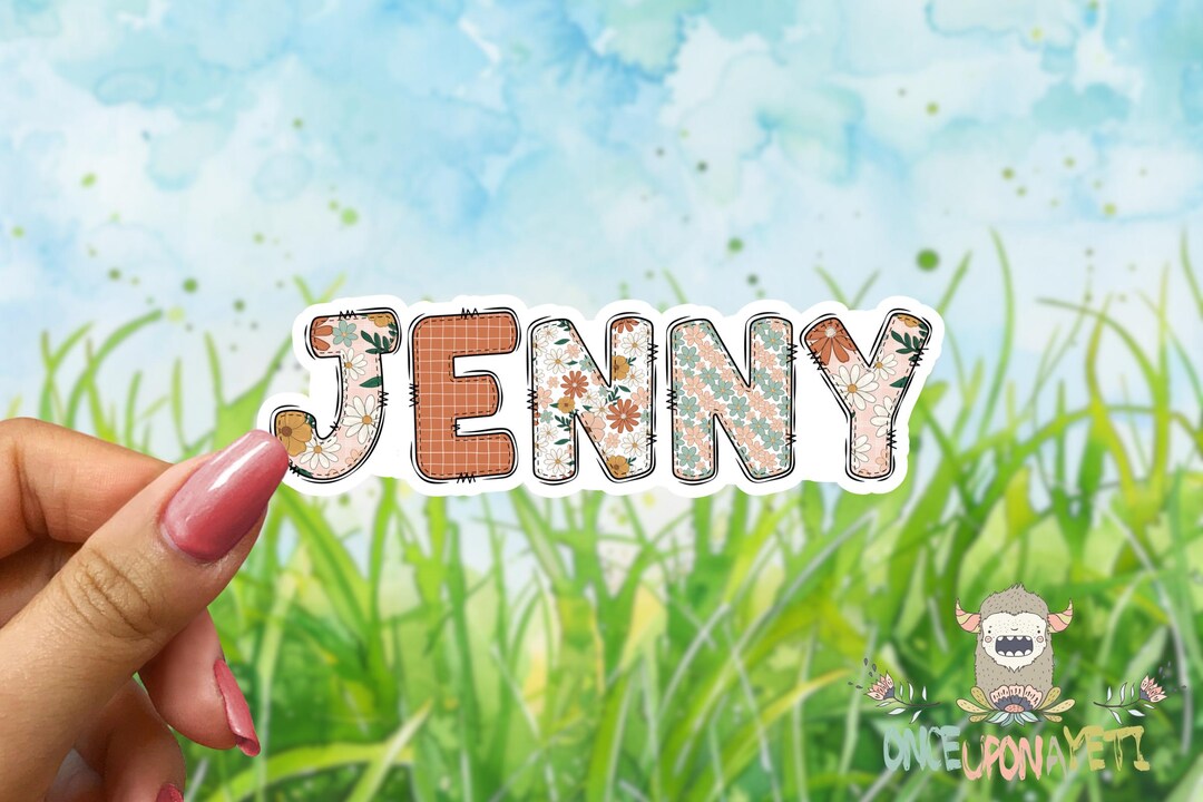 Waterproof Name Decal - Personalized Vinyl Sticker - NAME STICKER ...