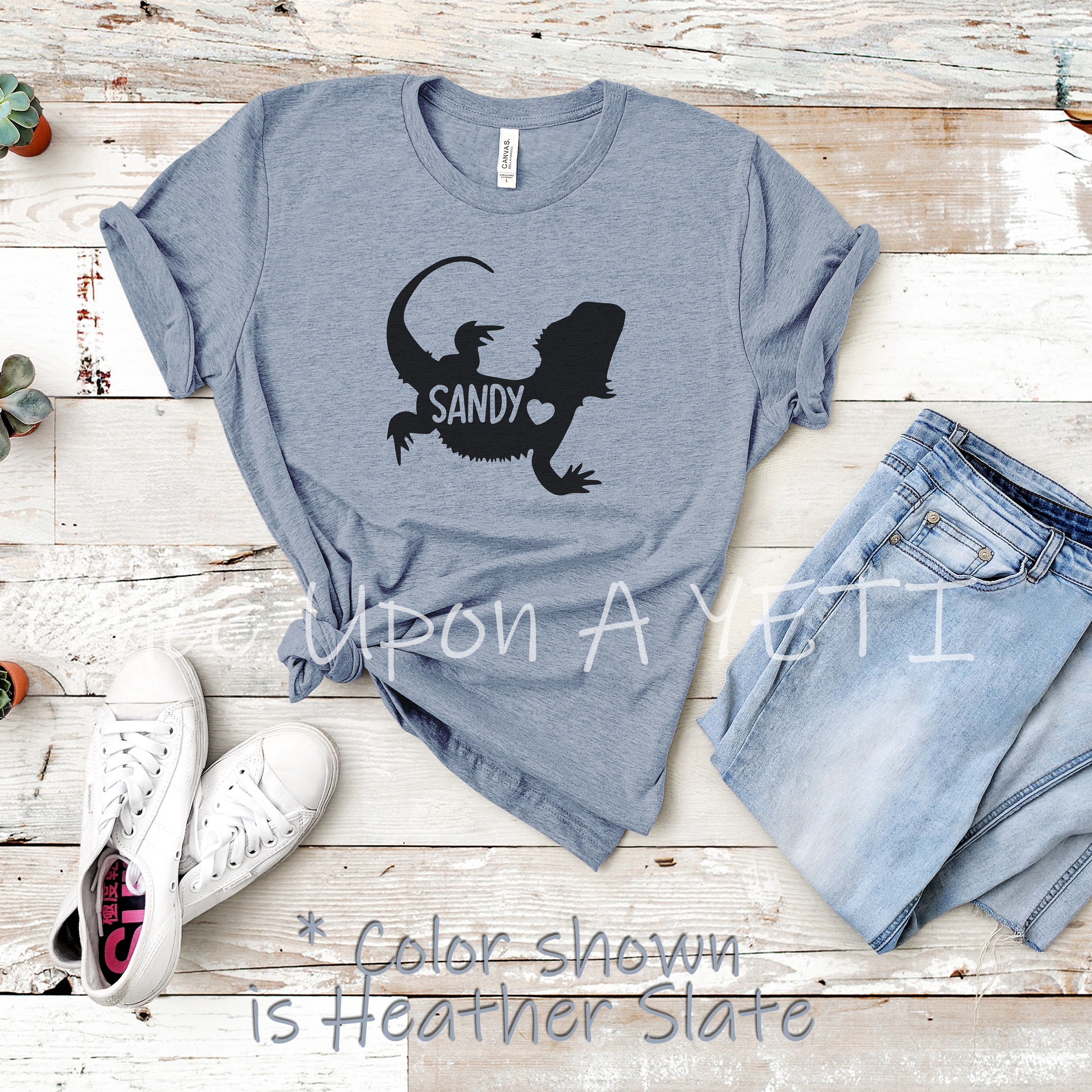 Bearded Dragon T-shirt Custom T-shirt Beardie Bearded - Etsy