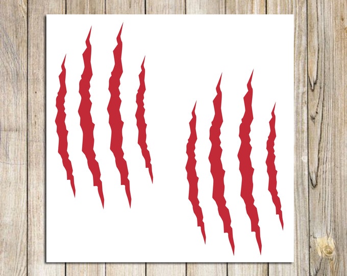 Claw Decal Scratch Mark - Etsy