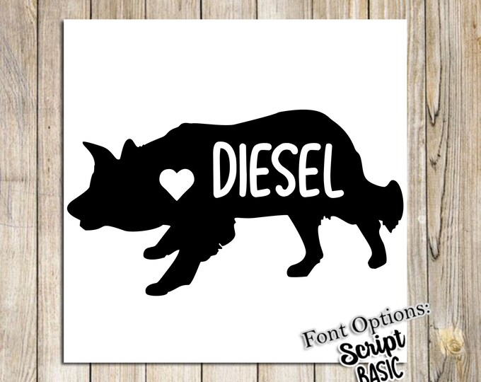 Custom Boxer Decal Dog Decal Car Decal Boxer Decal Dog - Etsy
