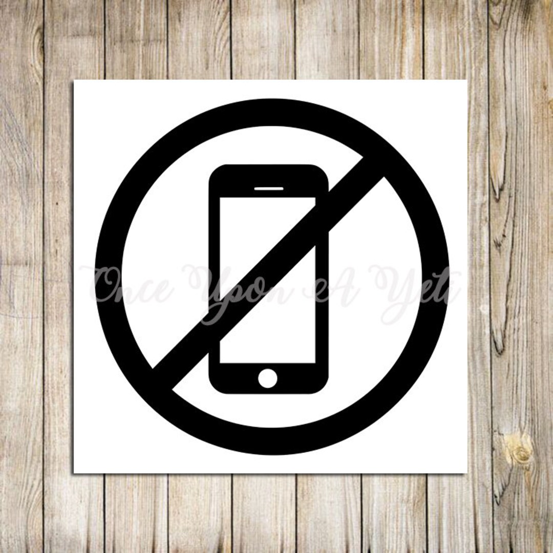 No Cell Phones Decal | No Texting Decal | Store Decal | Store Sticker ...