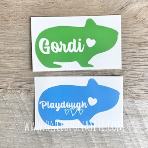 Hamster Custom Decal, Hamster Tank Decal, Hamster Sticker, Hamster Name ...
