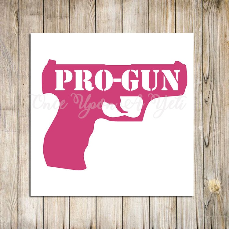 PRO-GUN Vinyl Decal Pro-gun Car Decal Gun Car Decal Gun | Etsy
