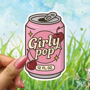 Girly Pop - Waterproof Vinyl Sticker - Etsy