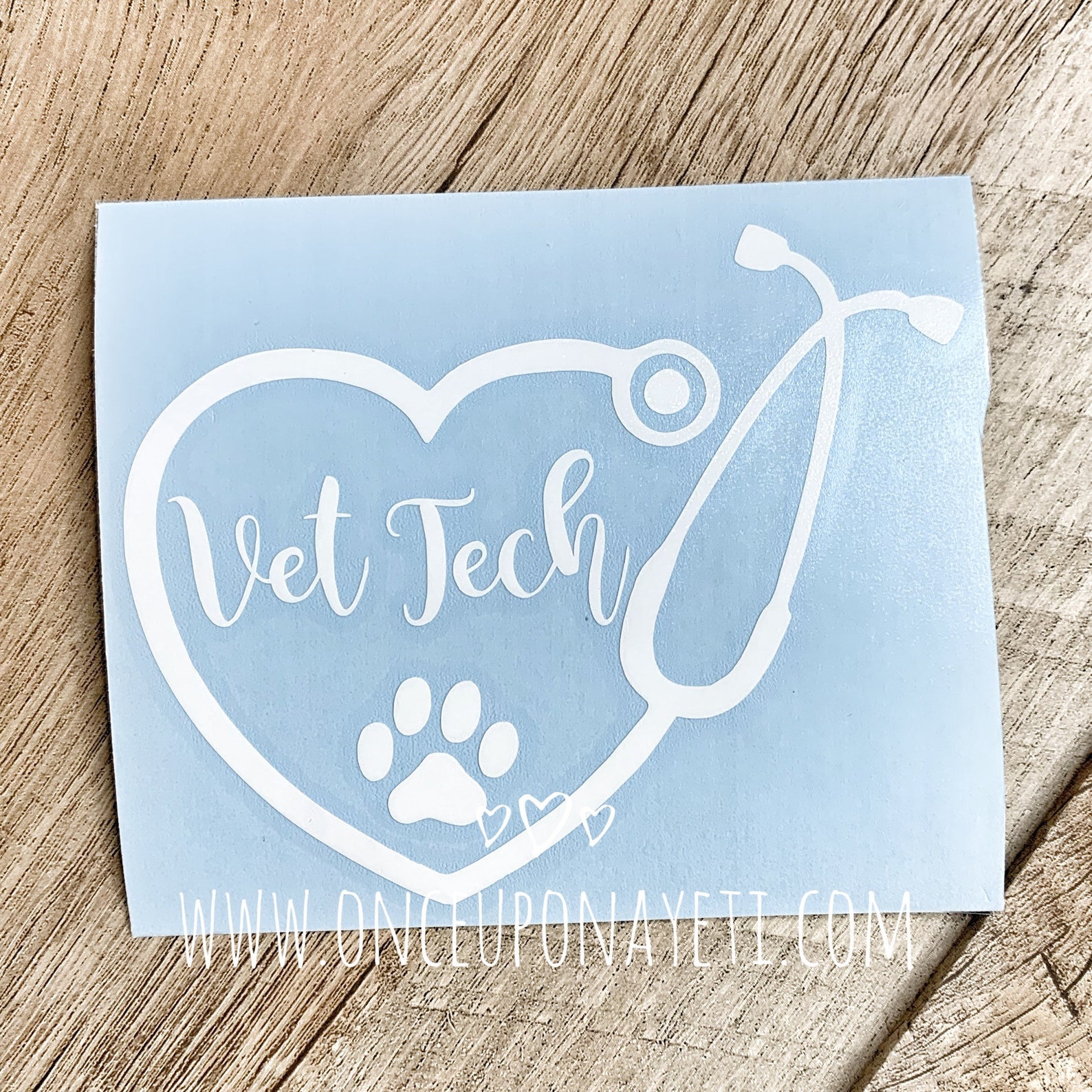 Vet Tech Decal Custom Decal Vet Stethoscope Vet Decal - Etsy