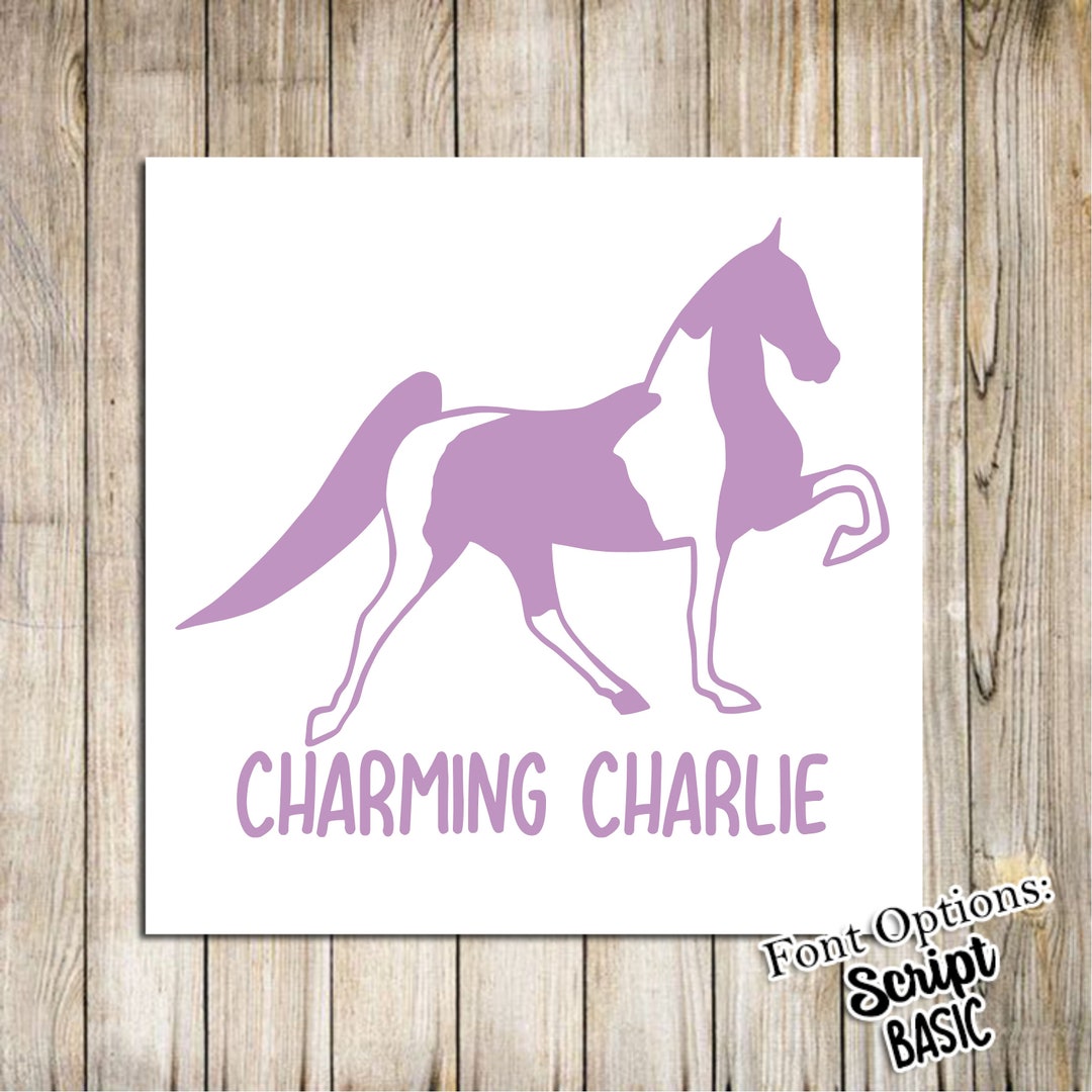 Pinto Saddlebred Horse and Rider Decal, Horse Decal, Gift for Horse ...