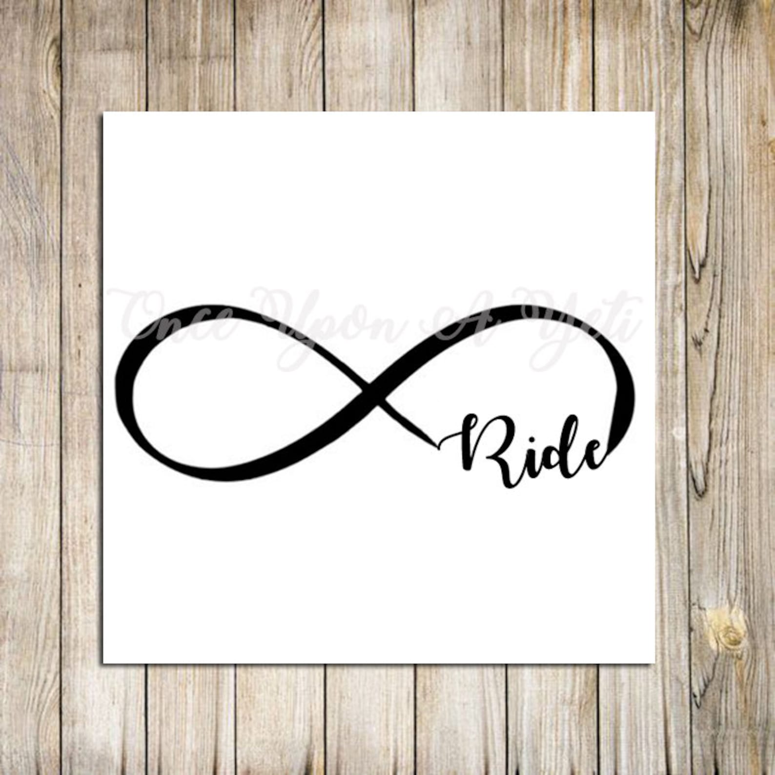Ride Infinity Decal Horse Infinity Symbol Horse Car Decal - Etsy
