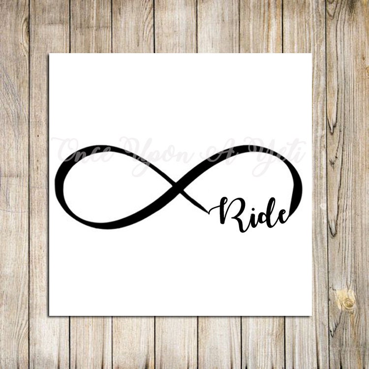 Ride Infinity Decal Horse Infinity Symbol Horse Car Decal - Etsy