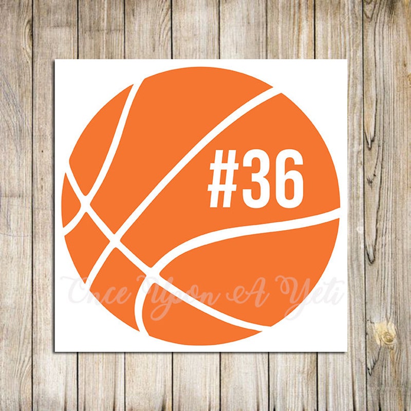 Basketball Decal - Etsy