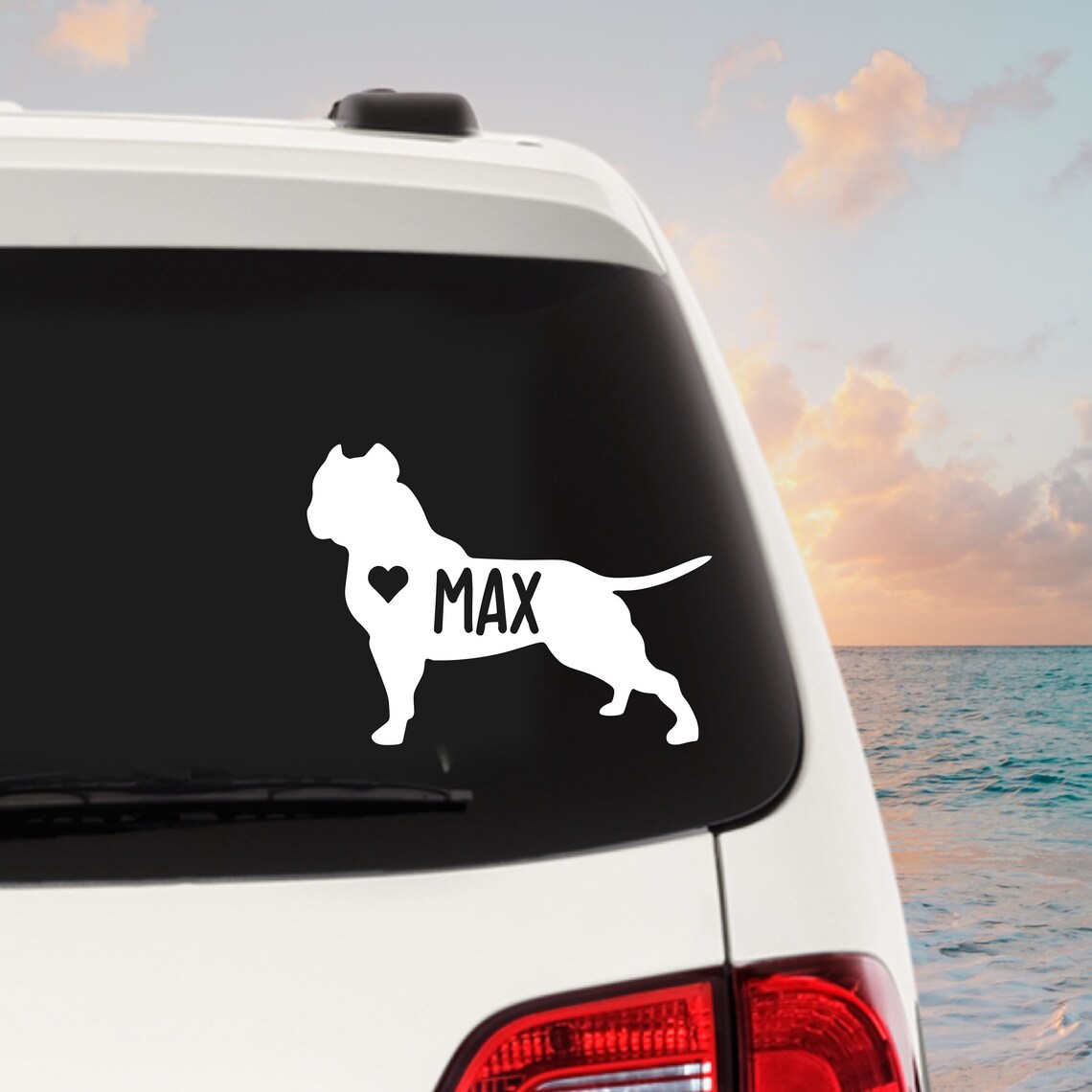 American Bully Decal Custom Pitbull Decal Dog Decal Car - Etsy
