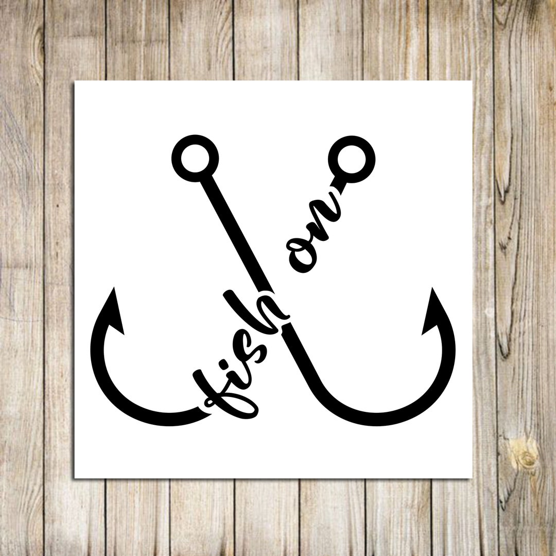 Fish on Vinyl Decal | Car Window Decal | Laptop Decal | Water Bottle ...