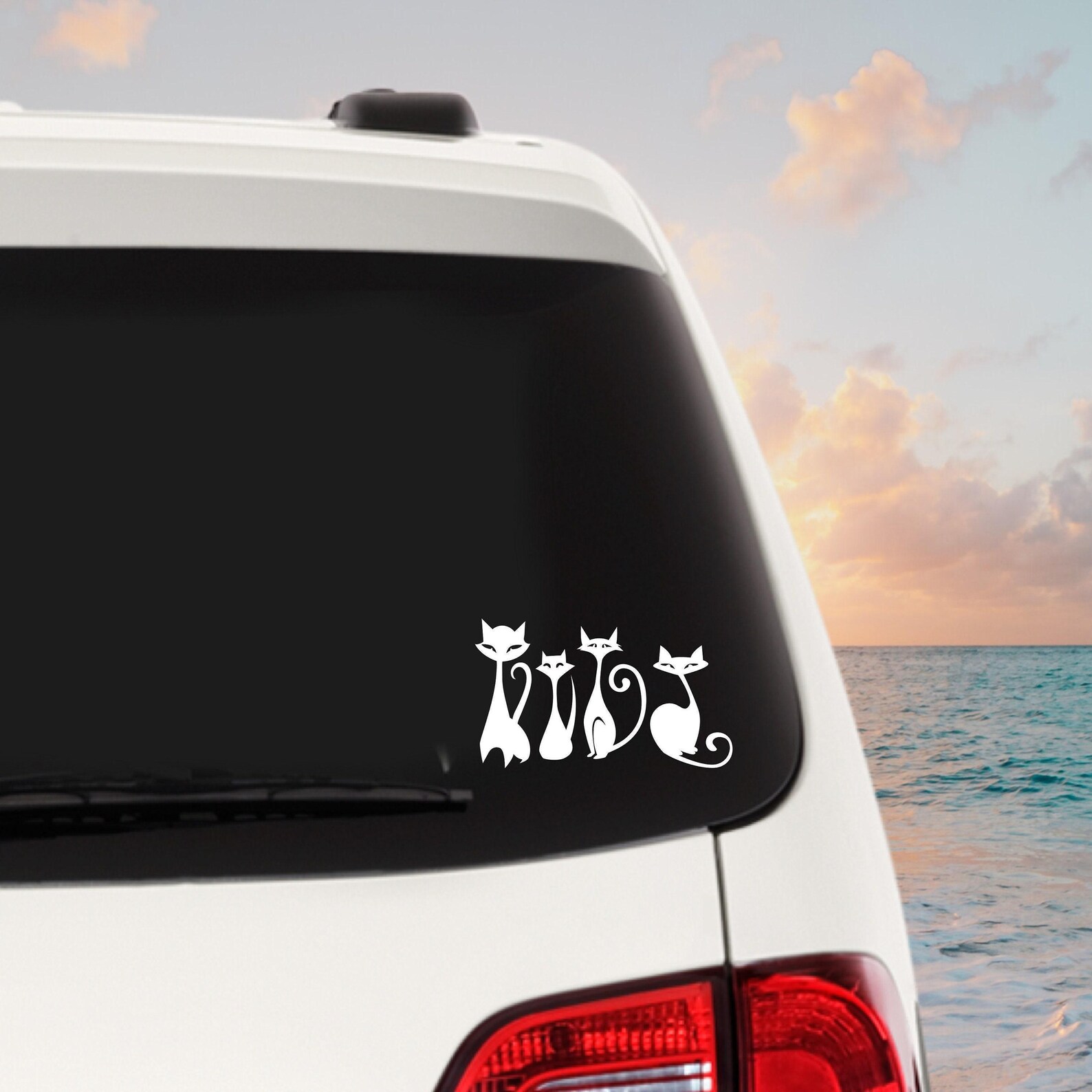 Vintage Atomic Kitty Cat Retro Mid Century Vinyl Decal - Etsy