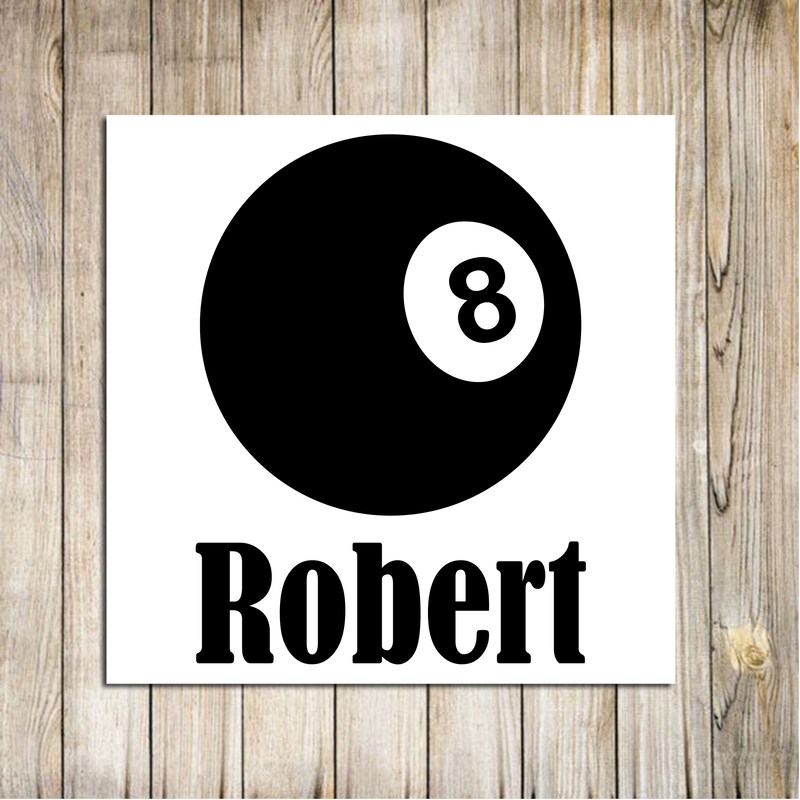 8 Ball Decal - Etsy