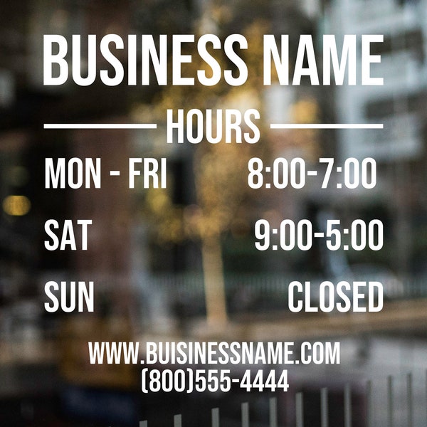 Business Hours Sign - Etsy