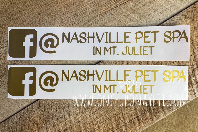 Custom Facebook Name Decal Facebook Page Decal Facebook | Etsy