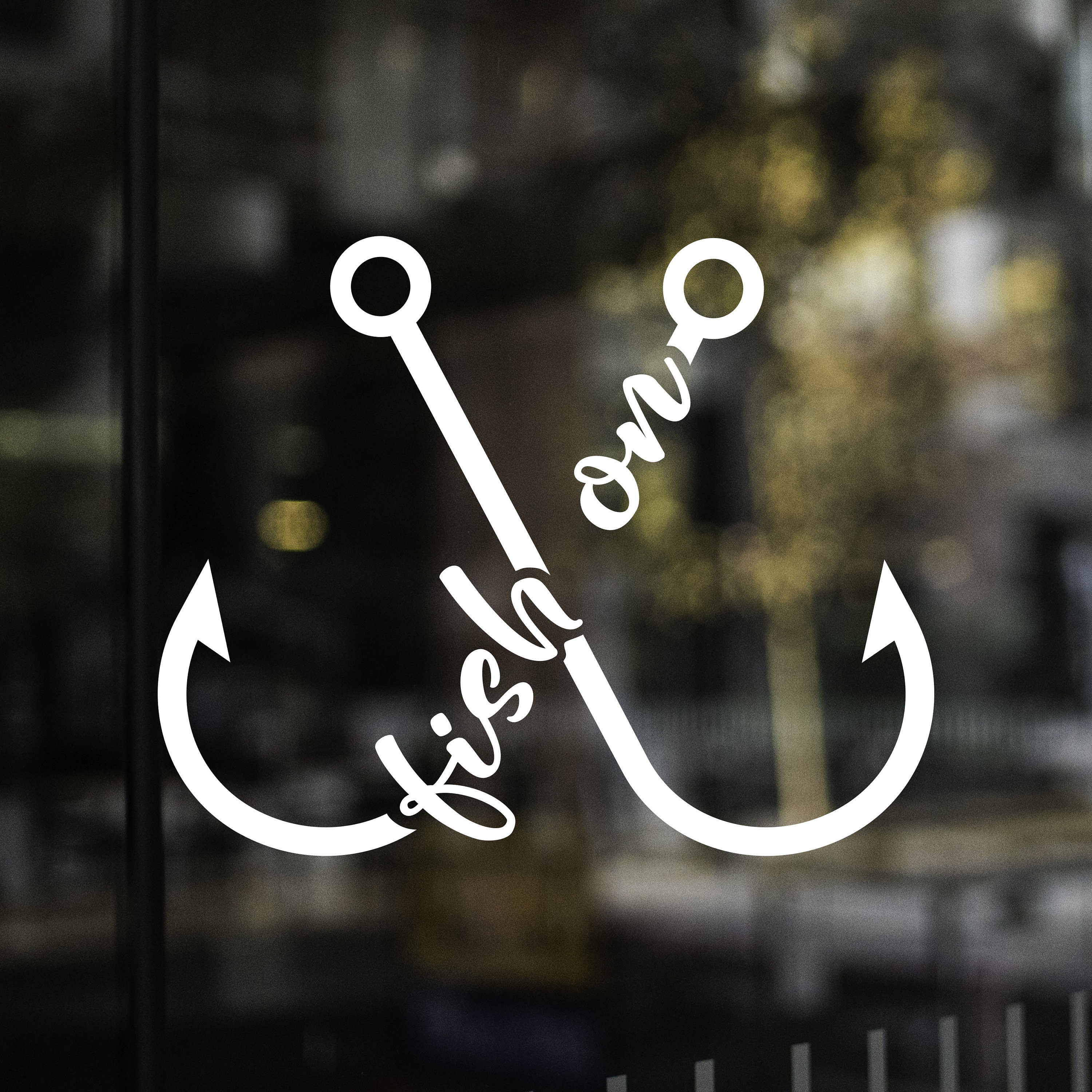 Fish on Vinyl Decal Car Window Decal Laptop Decal Water | Etsy