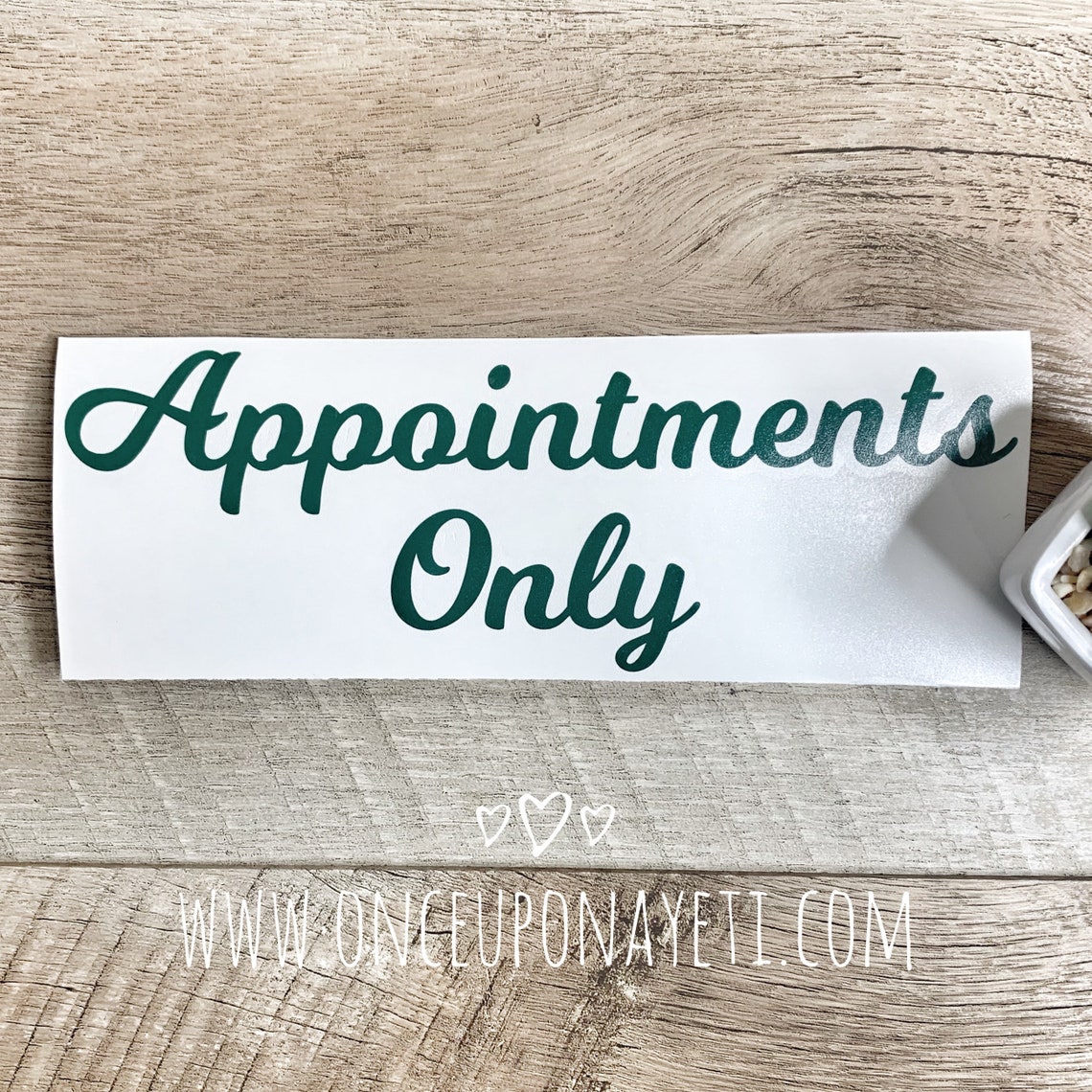 Appointments Only Decal Salon Decal Decal Store Decal - Etsy